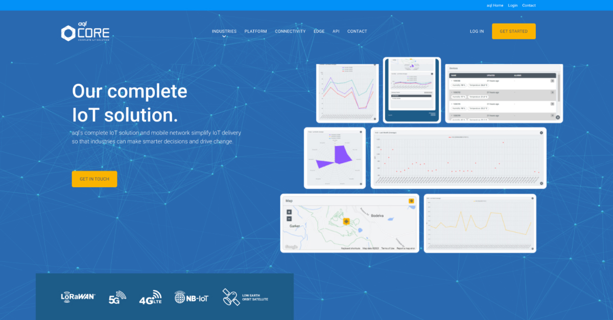 Log In | aql Core IoT Platform